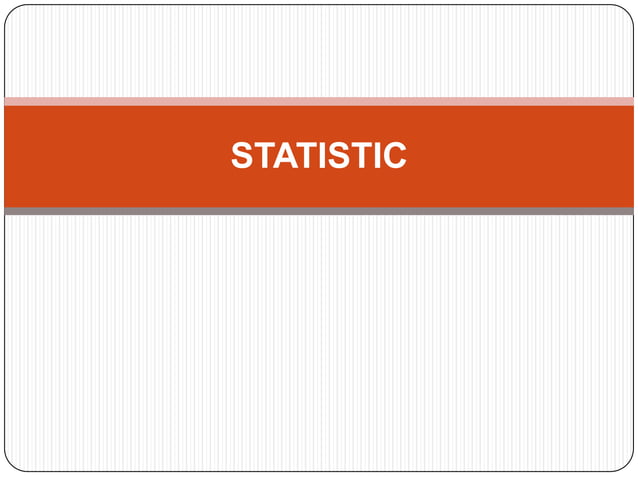Statistic chapter 1 & 2 | PPT