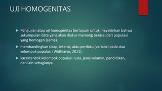 uji normalitas, uji homogen, korelasi pearson produk moment, korelasi ...