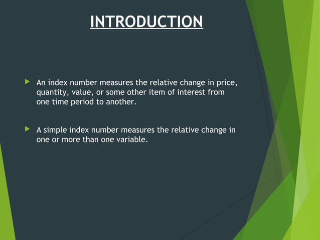 index numbers | PPT