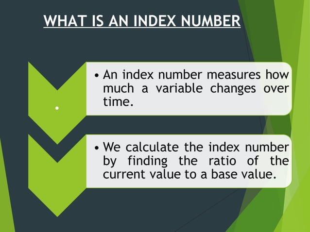 index numbers | PPT