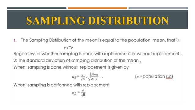 Sampling Statistic presentation | PPT