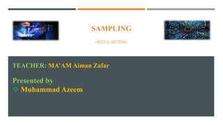 Sampling Statistic presentation | PPTX