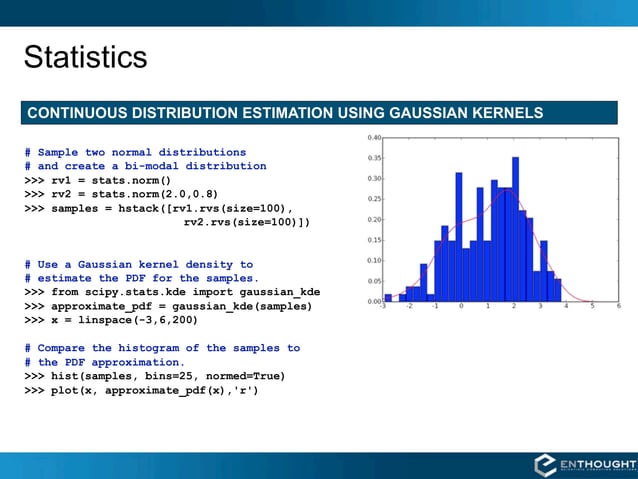 NumPy/SciPy Statistics | KEY