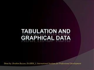 Tabulation in Graphical Form | PPTX