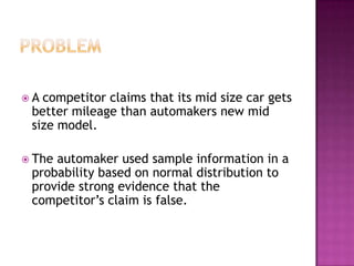 Statistical Problem Analysis | PPTX