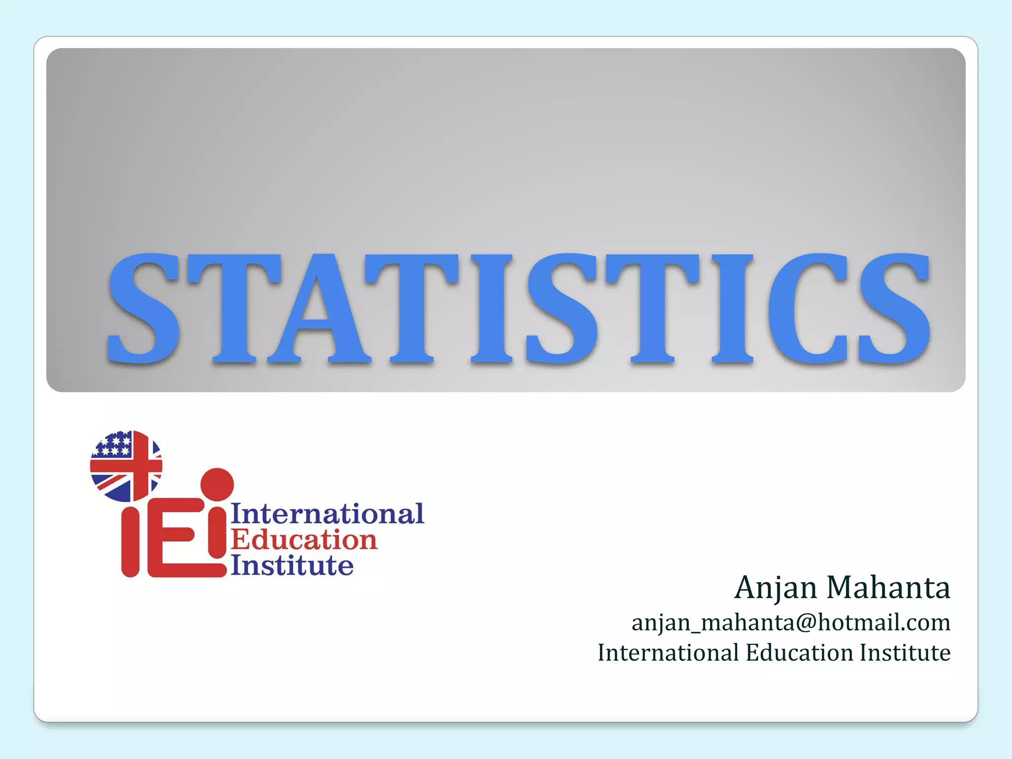 Introduction to Statistics | PDF | Science