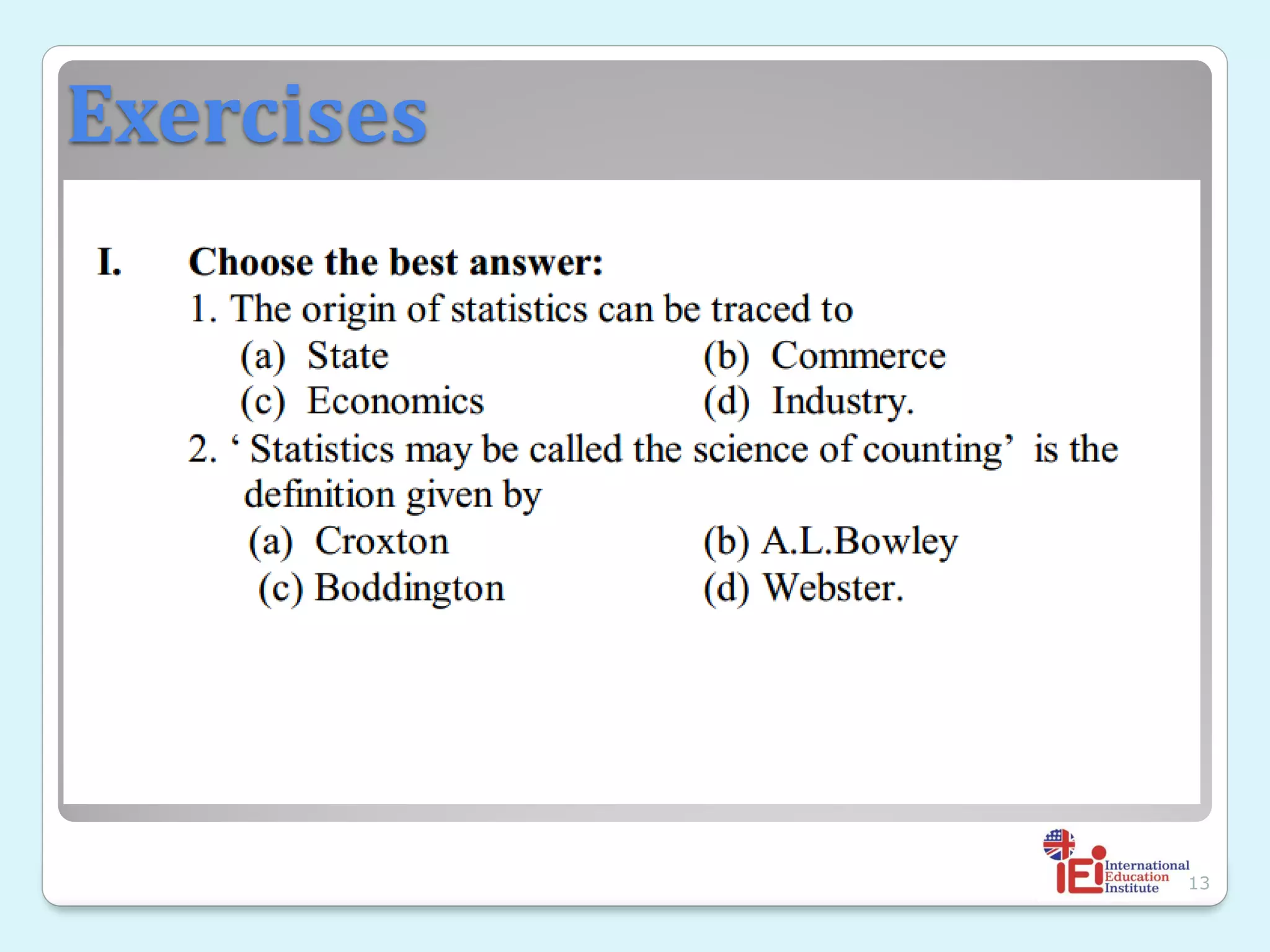 Introduction to Statistics | PDF | Science