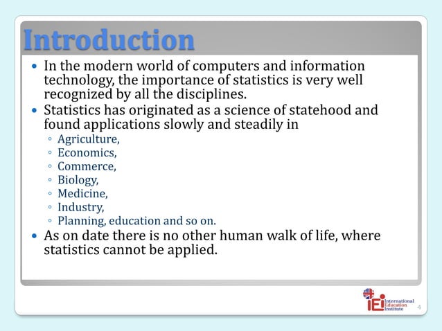Introduction to Statistics | PDF | Science