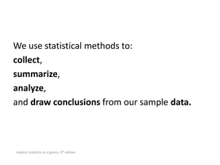 Introduction to medical statistics | PPT