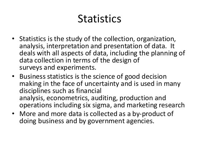 Statistics | Overview and Basics