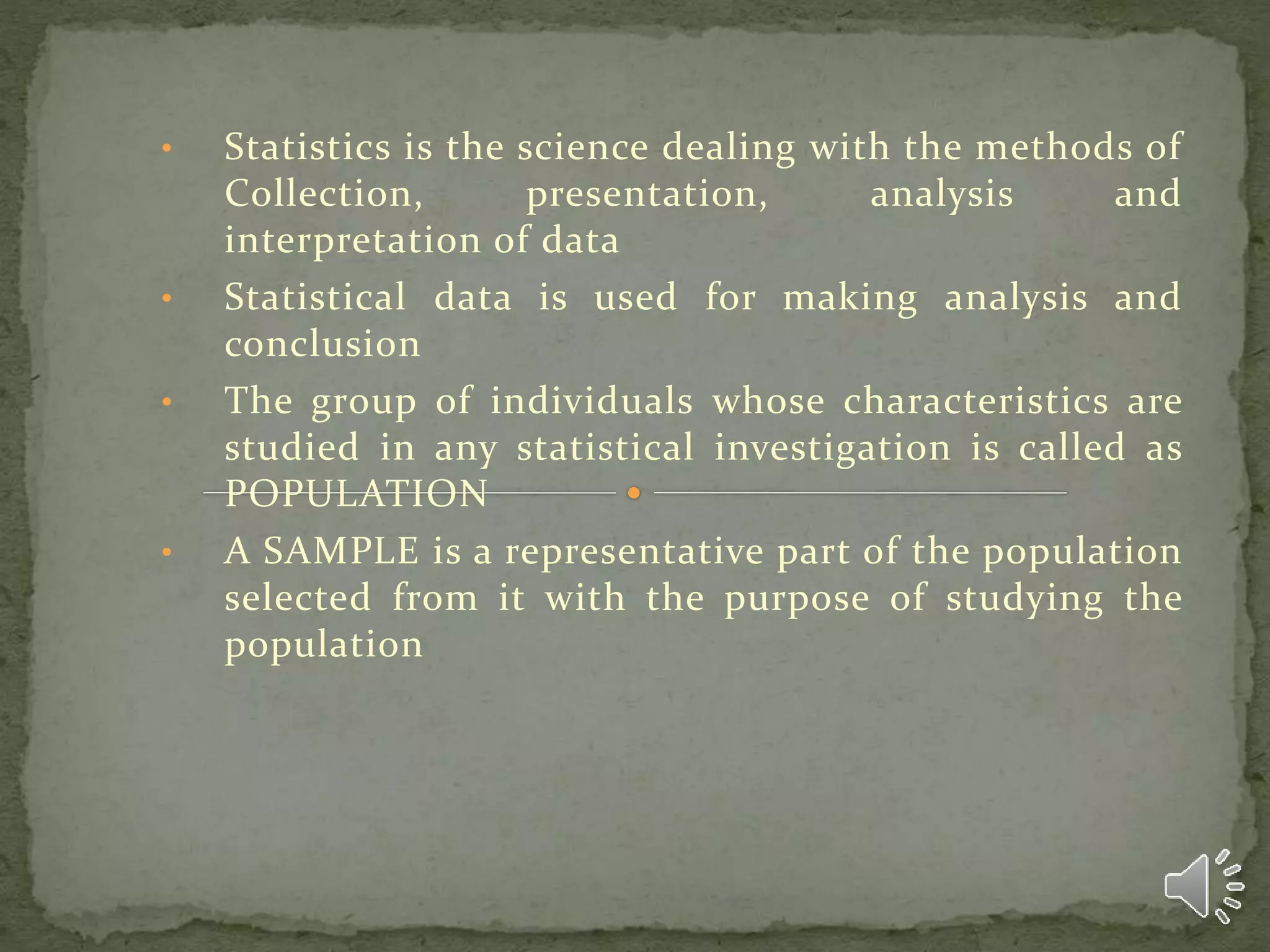 Statistics | PPT