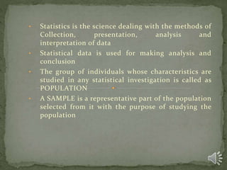 Statistics | PPT