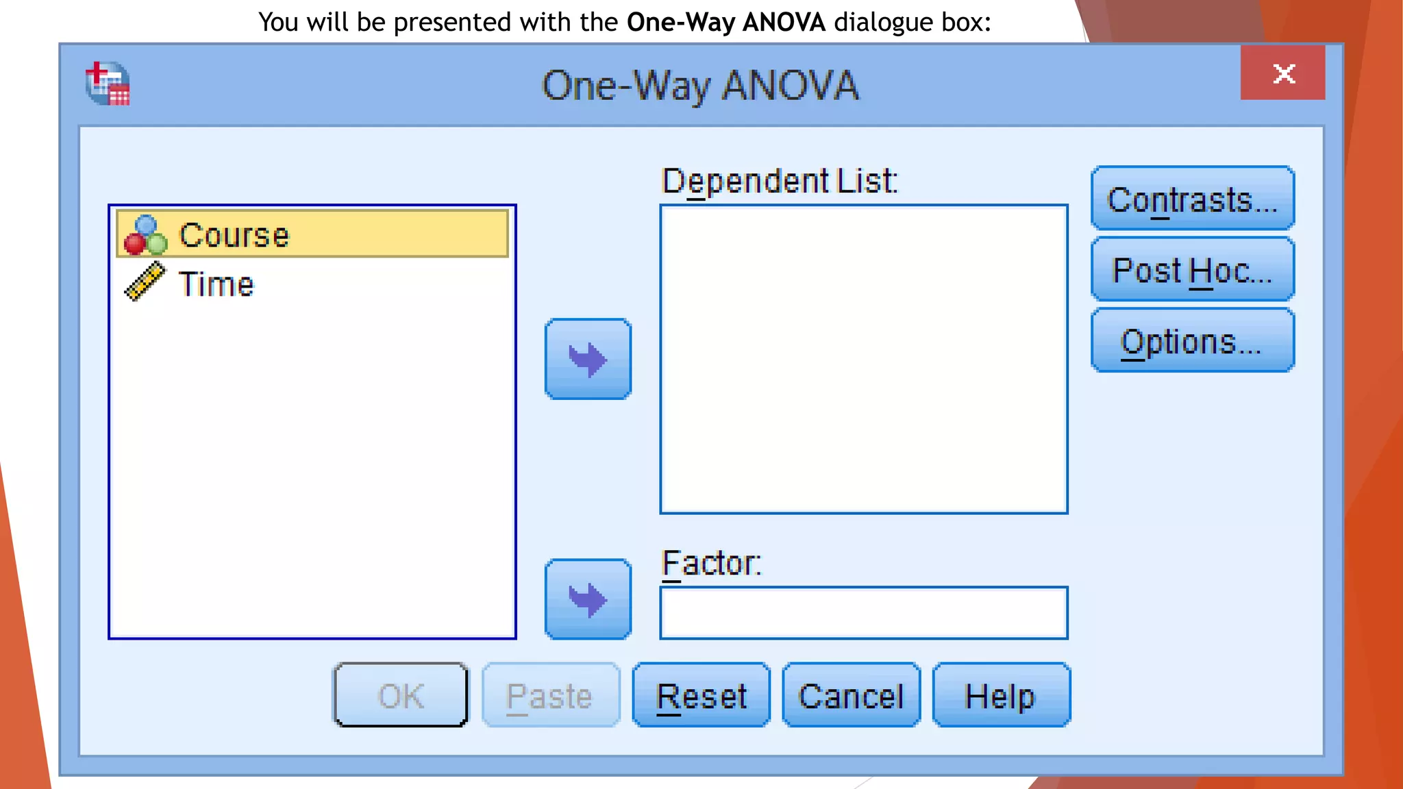 Statistics - ONE WAY ANOVA | PPTX
