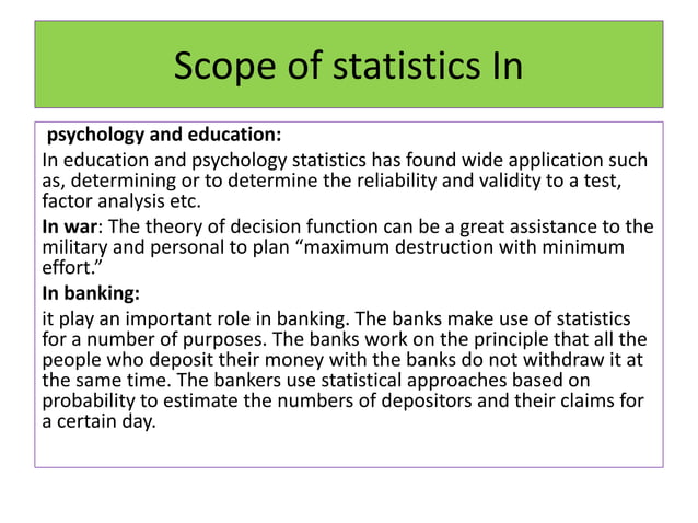 Statistics and its application | PPTX