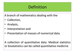 Statistics and its application | PPTX