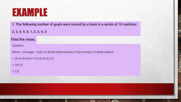 Statistics Class 9 | PPTX