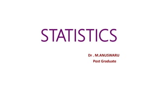 Statistics for Medical students | PPTX