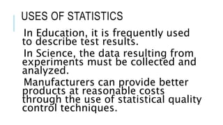 PROBLEMS THAT CAN BE SOLVE Statistics.pptx