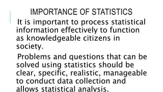 PROBLEMS THAT CAN BE SOLVE Statistics.pptx