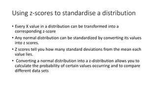 Standadized normal distribution of statistics.pptx