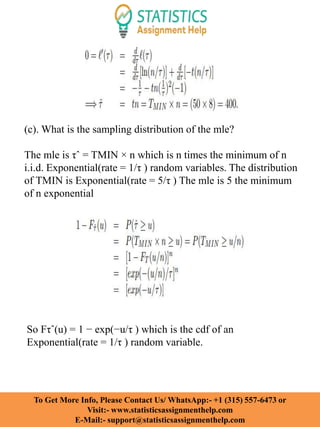Statistics Assignment Help | PPTX | Physics | Science