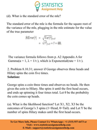 Statistics Assignment Help | PPTX | Physics | Science