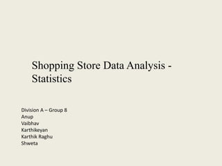 Statistics data analysis | PPTX