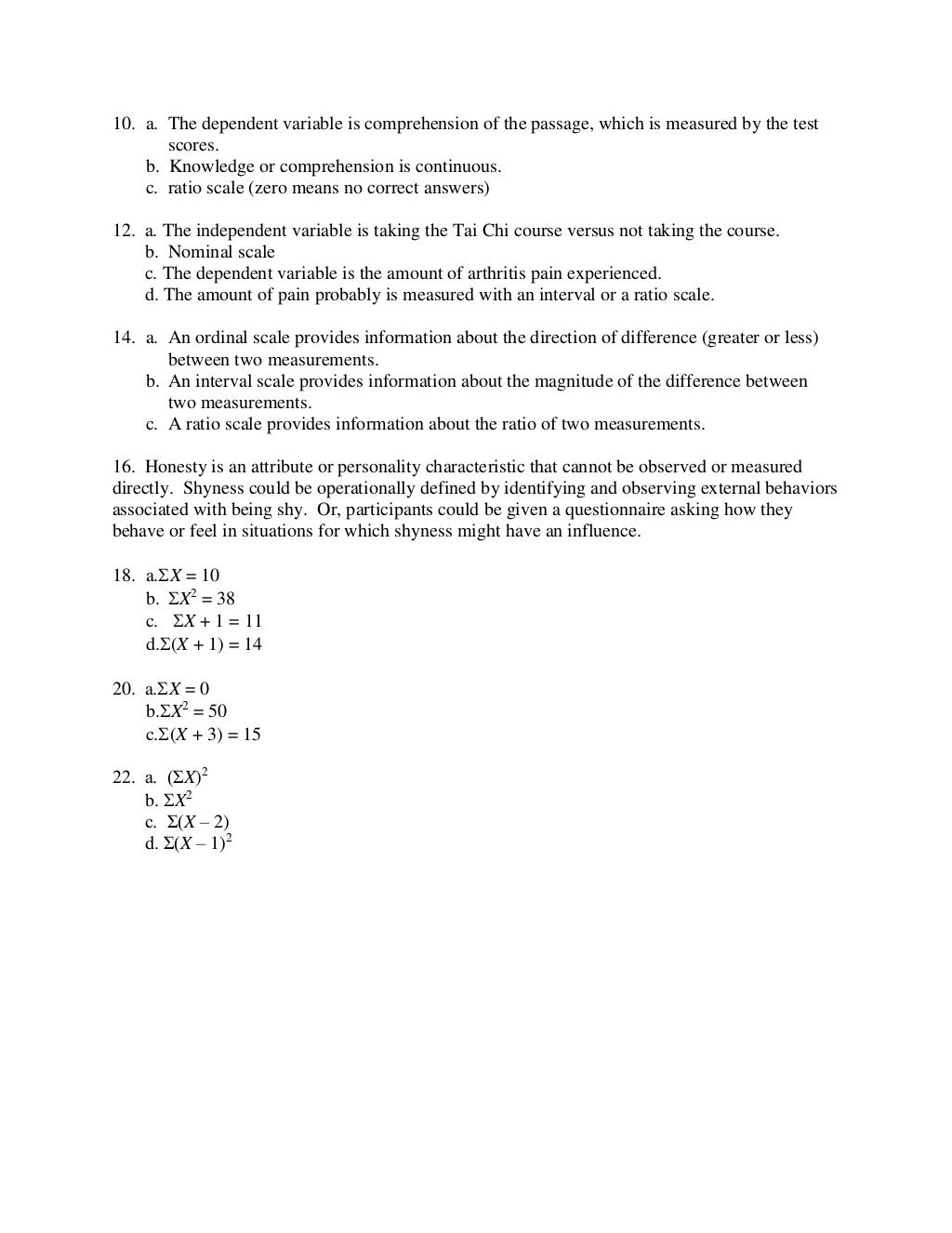Statistics For The Behavioral Sciences 10th Edition Gravetter Solutio…
