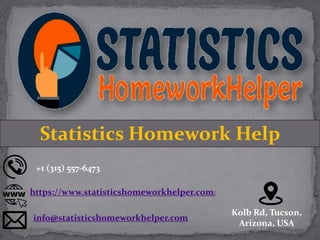 Statistics Homework Help | PPTX