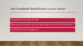 Statistics how to draw a simple random sample using excel sk1 | PPTX