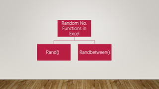 Statistics how to draw a simple random sample using excel sk1 | PPTX