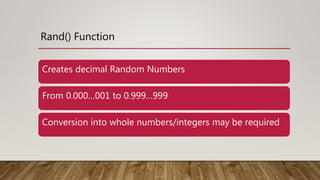 Statistics how to draw a simple random sample using excel sk1 | PPTX