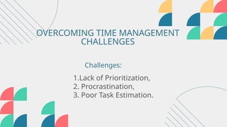 Statistics-I Presentation. Time Management | PPTX