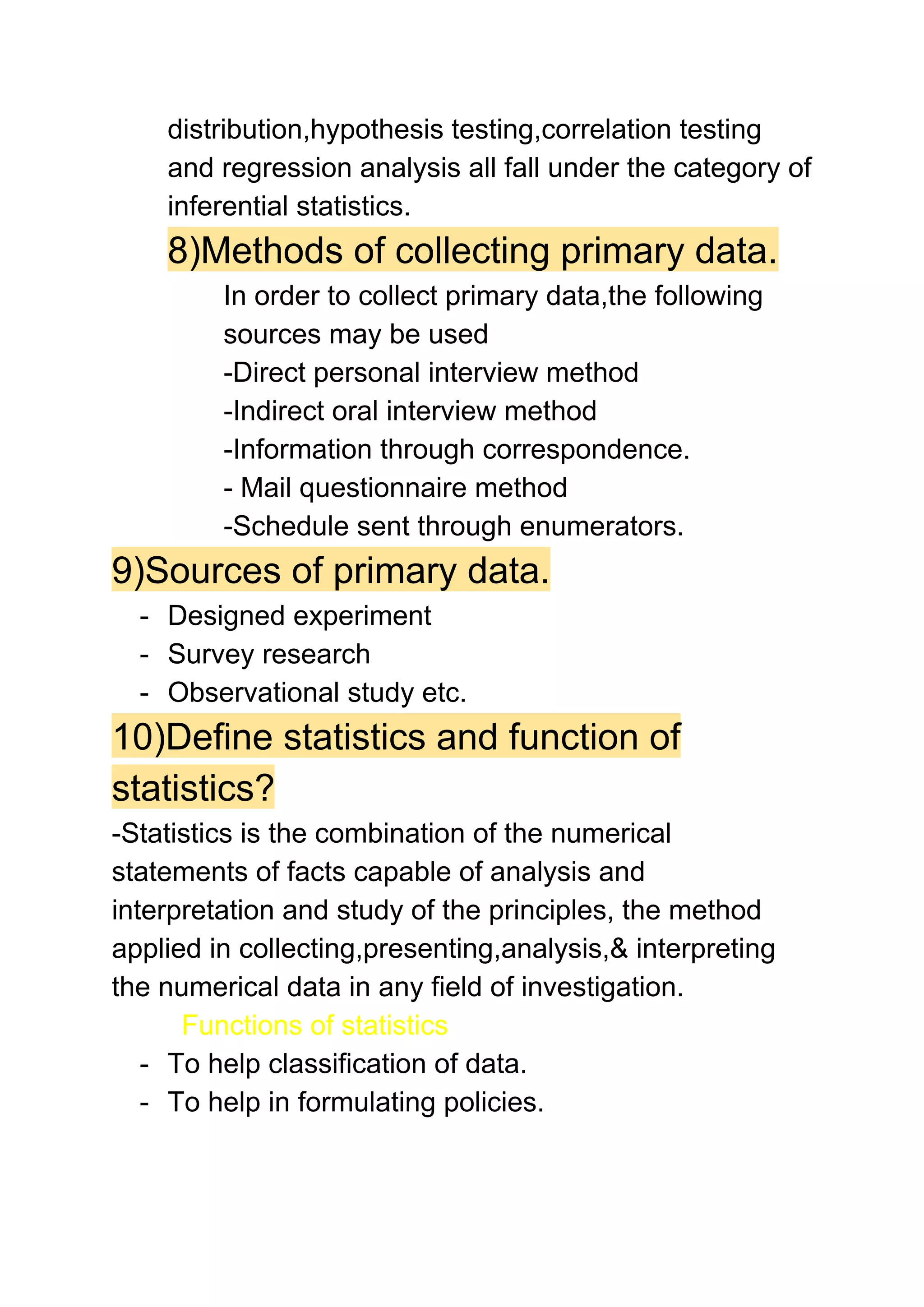 Statistics | PDF