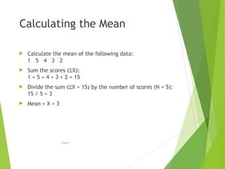 Statistics - Measure of central tendency | PPT