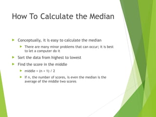 Statistics - Measure of central tendency | PPT