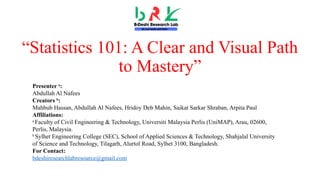 Statistics 101: A Clear and Visual Path to Mastery.pptx | Technology ...