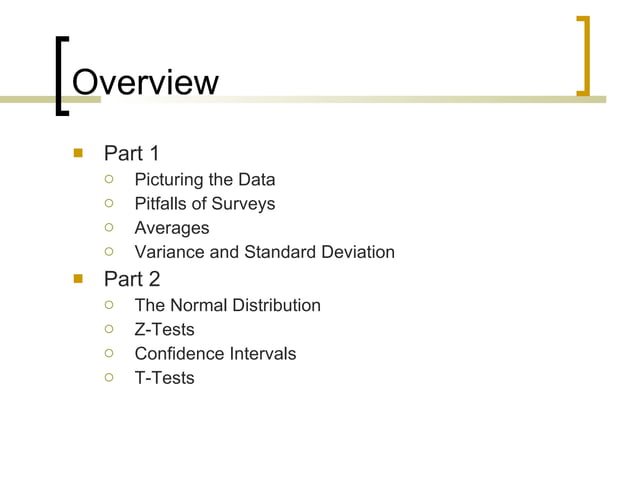 Introduction to Statistics - Part 2 | PPT