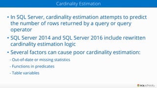 Statistics and Indexes Internals | PPT