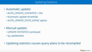 Statistics and Indexes Internals | PPT