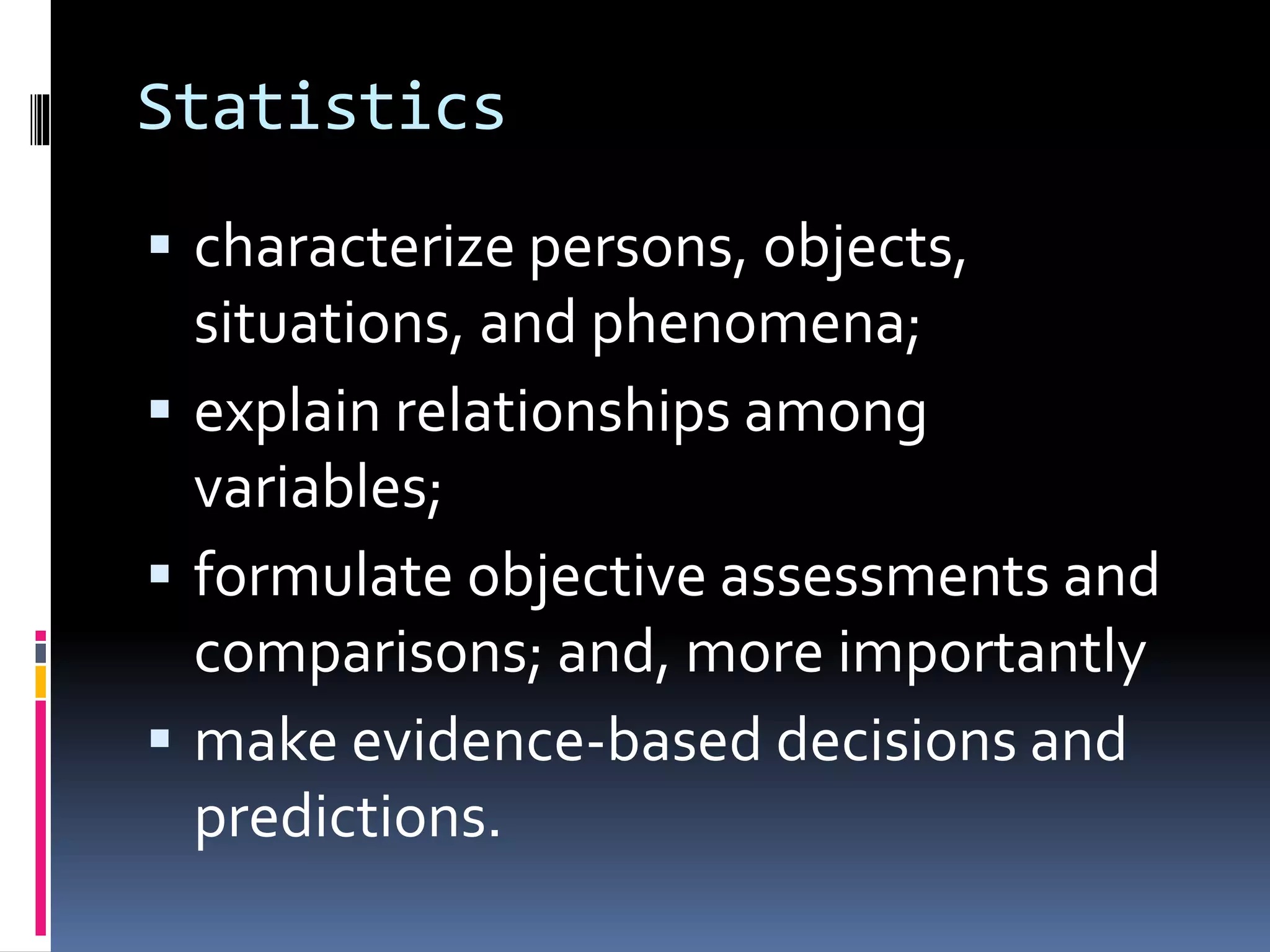 Statistics and probability lesson 1 | PPTX