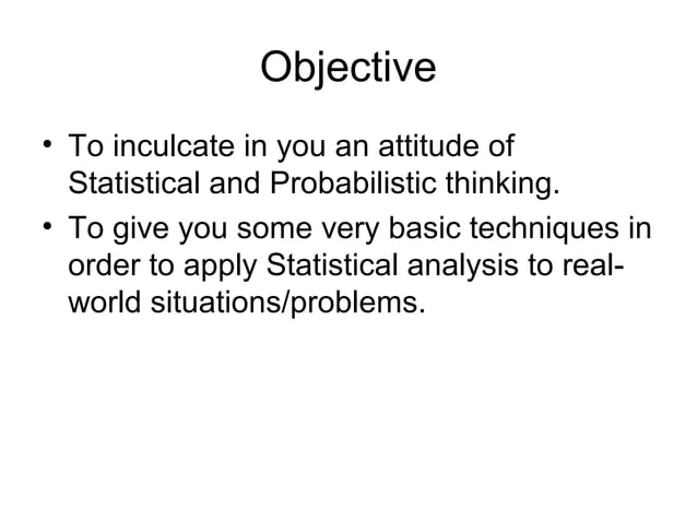 Statistics and probability | PPT