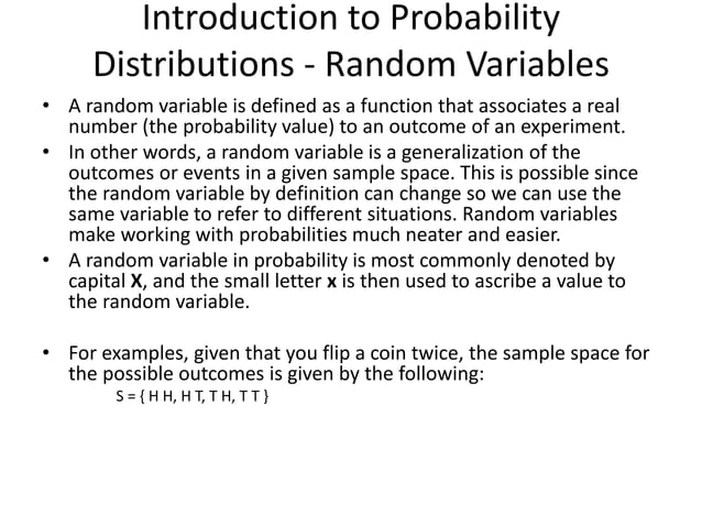 Statistics and probability pp | PPT