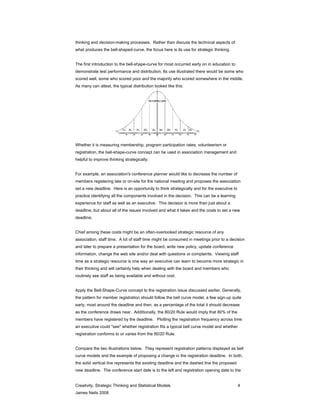 Creativity, Strategic Thinking and Statistical Models | DOC | Business ...