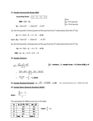 Statistics assignment 2 | DOCX