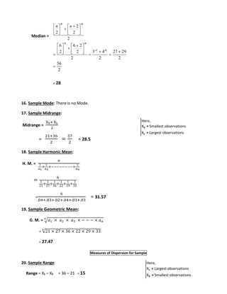 Statistics assignment 2 | DOCX
