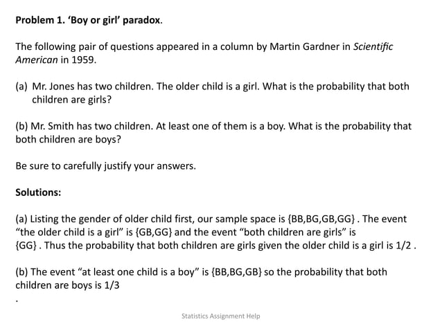 Probability Assignment Help | PPT | Free Download