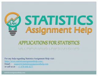 Statistics Assignment Help | PPT