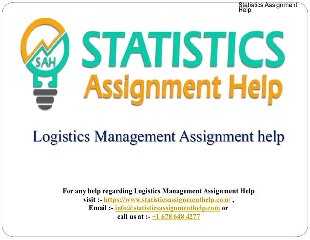 Logistics Management Assignment Help | PPT