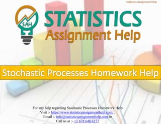 Stochastic Processes Homework Help | PPT